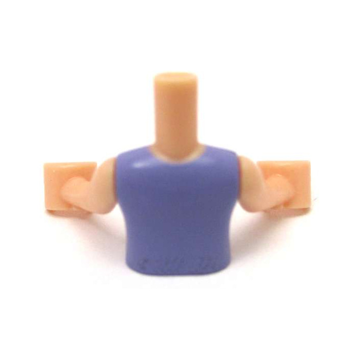 LEGO Friends Torso, with Lavender Blouse and Knotted Scarf Pattern ...