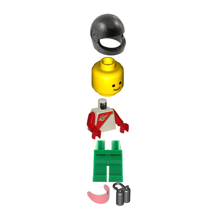 LEGO Futuron Red / Green Minifigure | Brick Owl - LEGO Marketplace