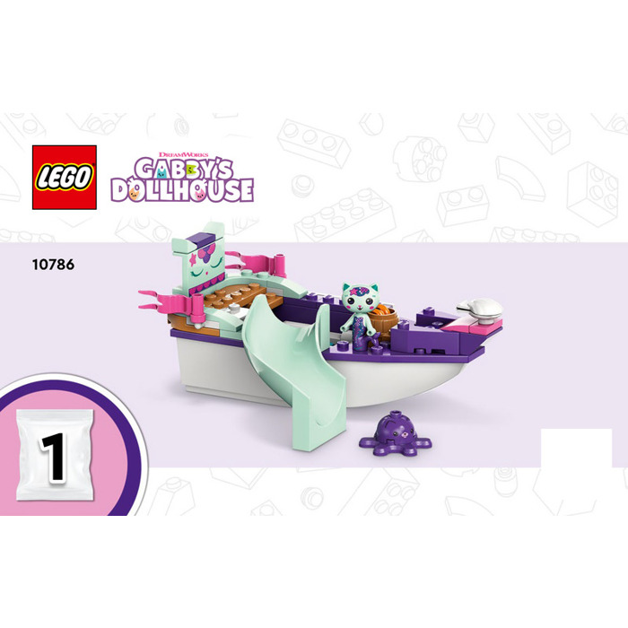 LEGO Gabby & MerCat's Ship & Spa Set 10786 Instructions Set | Brick Owl ...