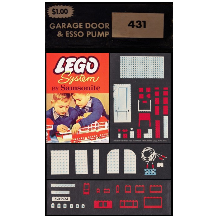 LEGO Garage Door and Esso Pumps Set 431-2 | Brick Owl