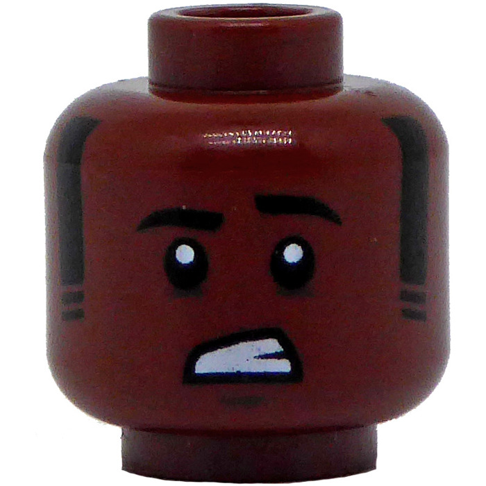 LEGO GCPD Officer Minifigure Head (Recessed Solid Stud) (3626 / 34200 ...