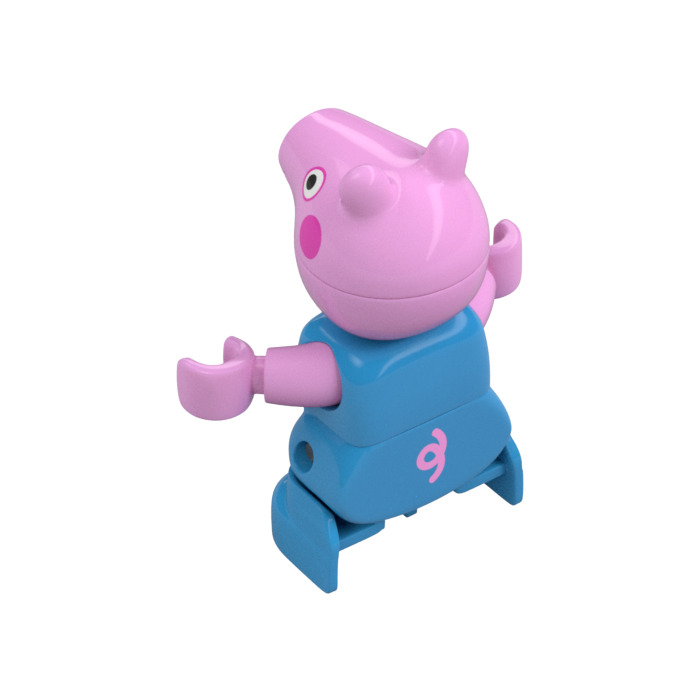LEGO George Pig with Azure Outfit with Flower Duplo Figure | Brick Owl ...