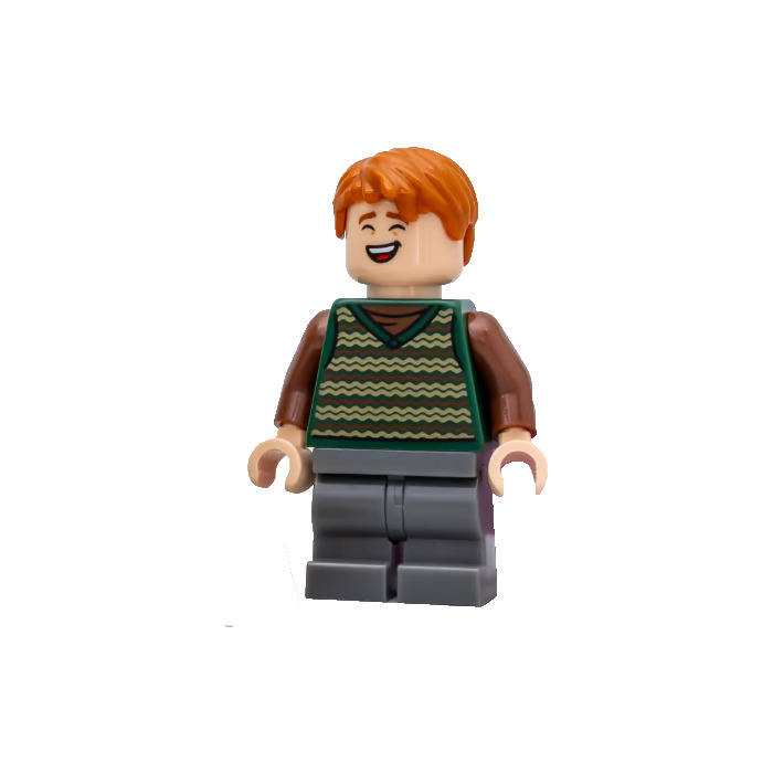 LEGO George Weasley - Dark Green Striped Sweater Minifigure | Brick Owl ...