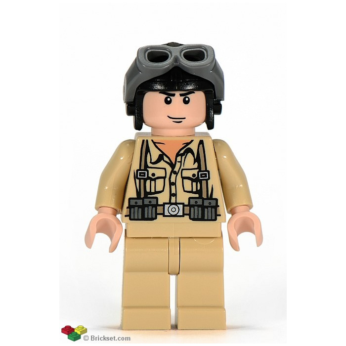 LEGO German Soldier with Black Aviator Hat Minifigure | Brick Owl ...