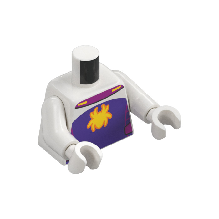 LEGO Ghost Spider with Gold Logo and Helmet Minifig Torso (973 / 76382 ...