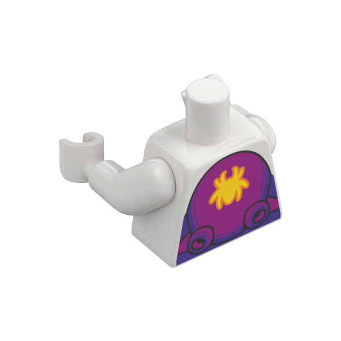 LEGO Ghost Spider with Gold Logo and Helmet Minifig Torso (973 / 76382 ...