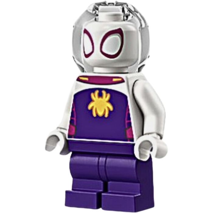 LEGO Ghost Spider with Gold Logo and Helmet Minifigure | Brick Owl ...