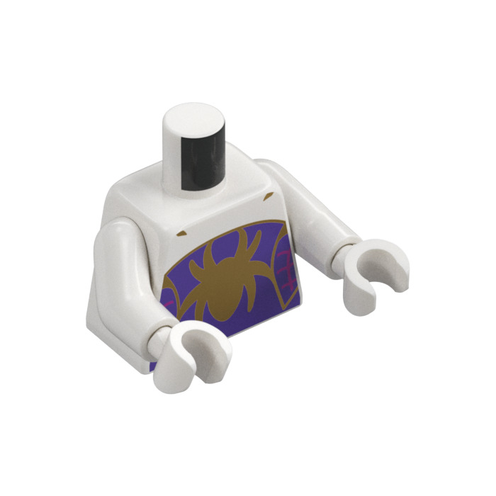 LEGO Ghost-Spider with Gold Logo Minifig Torso (973 / 76382) | Brick ...