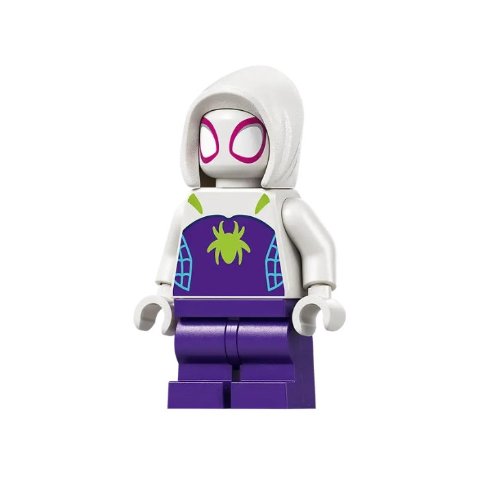 LEGO Ghost-Spider with Lime Logo Minifigure | Brick Owl - LEGO Marketplace