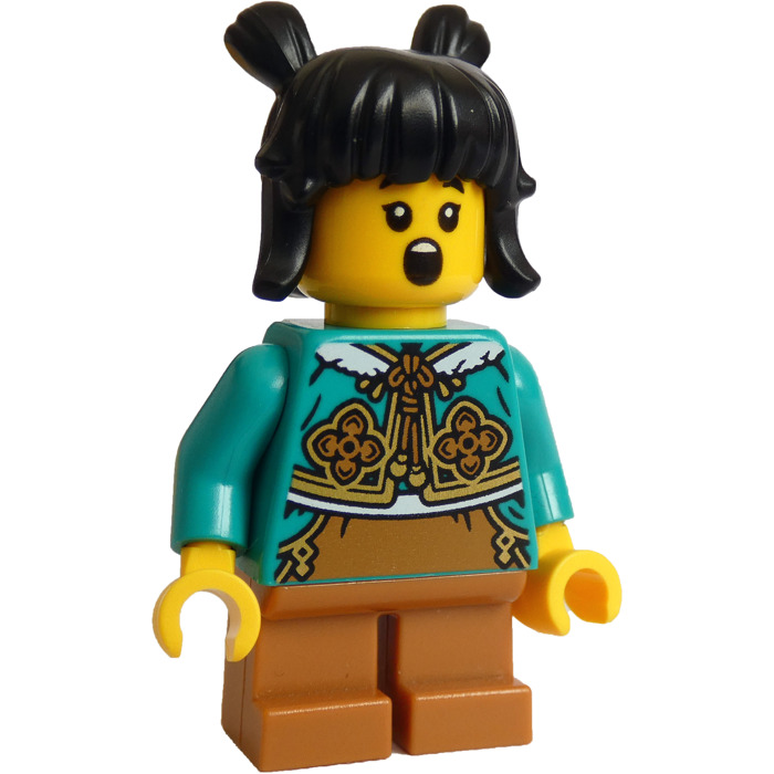 LEGO Girl - Dark Turquoise Cheongsam Bolero Shrug Minifigure | Brick ...