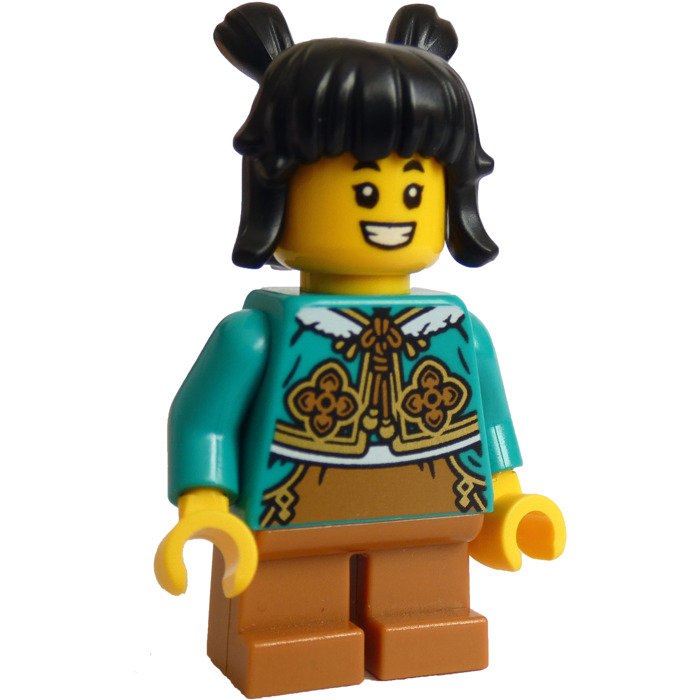 LEGO Girl - Dark Turquoise Cheongsam Bolero Shrug Minifigure | Brick Owl