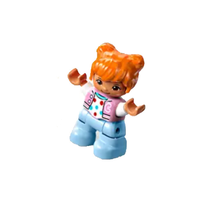 LEGO Girl with Bright Pink Jacket with ‘C‘ Duplo Figure | Brick Owl ...