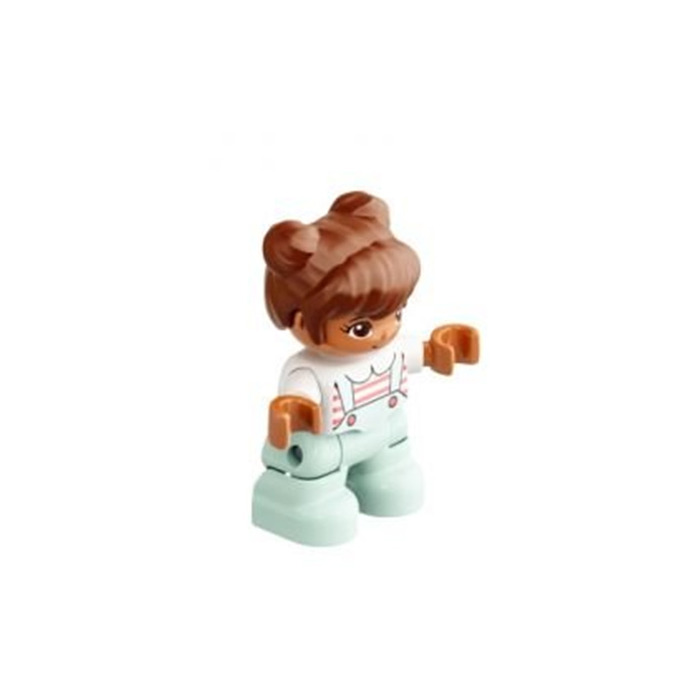 LEGO Girl with Light Aqua Overalls Duplo Figure | Brick Owl - LEGO ...