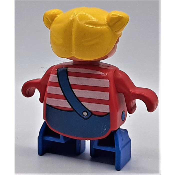 LEGO Girl with Red and White Striped Top Duplo Figure | Brick Owl ...