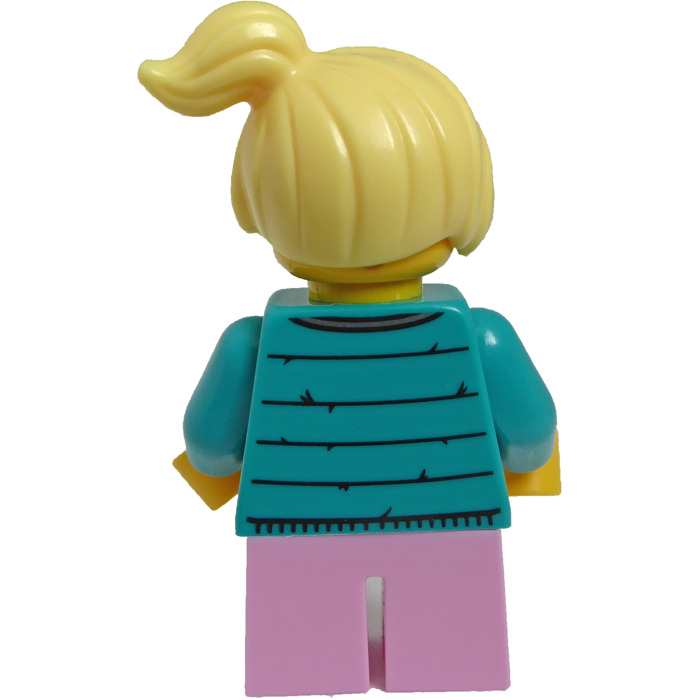 LEGO Girl with Turquoise Jacket and Pink Legs Minifigure | Brick Owl