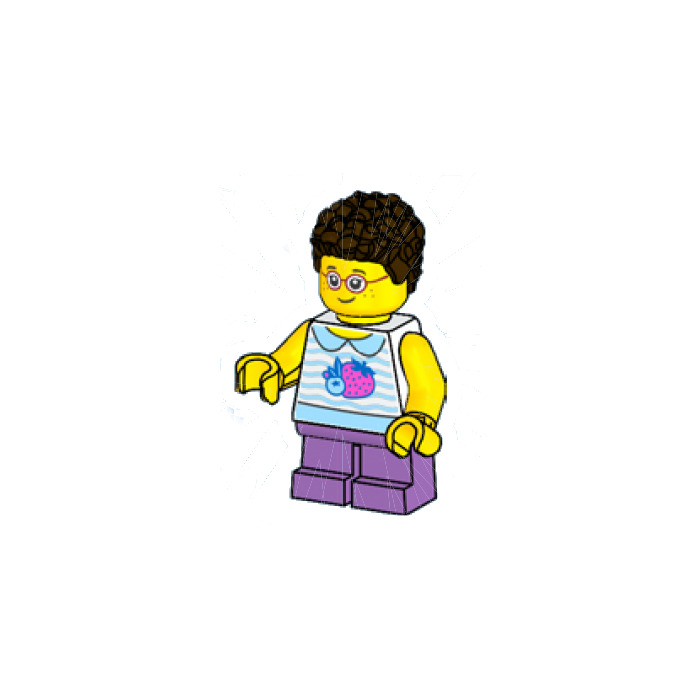 LEGO Girl with White Striped Sweater Minifigure | Brick Owl - LEGO ...