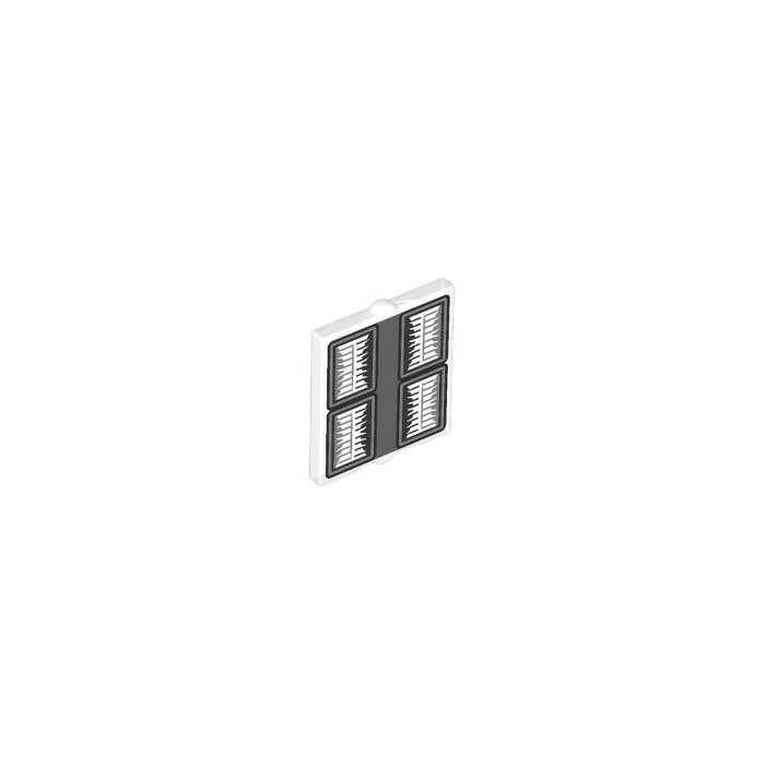LEGO Glass for Window 1 x 2 x 2 with Silver Headlights (7179) | Brick ...