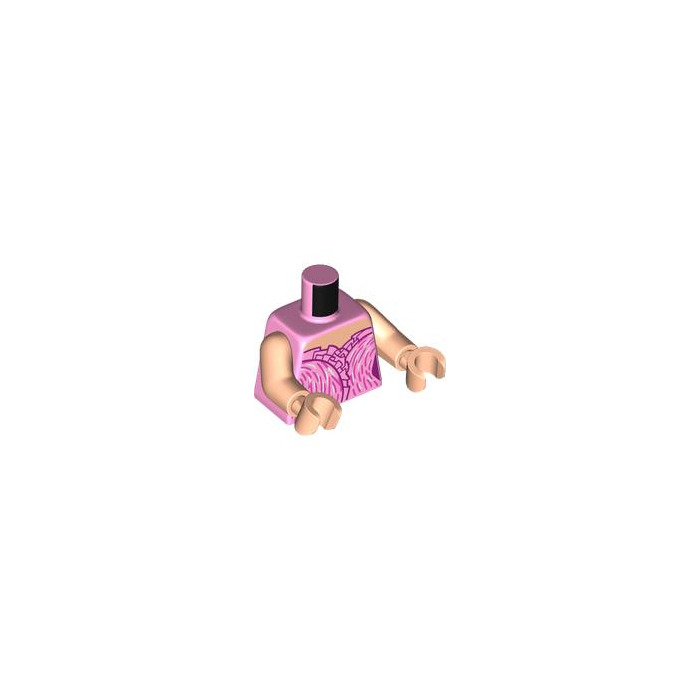 LEGO Glinda with Bright Pink Gown Minifig Torso (973 / 76382) | Brick ...