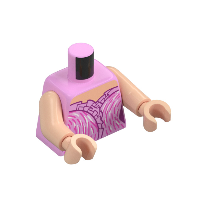 LEGO Glinda with Bright Pink Gown Minifig Torso (973 / 76382) | Brick ...