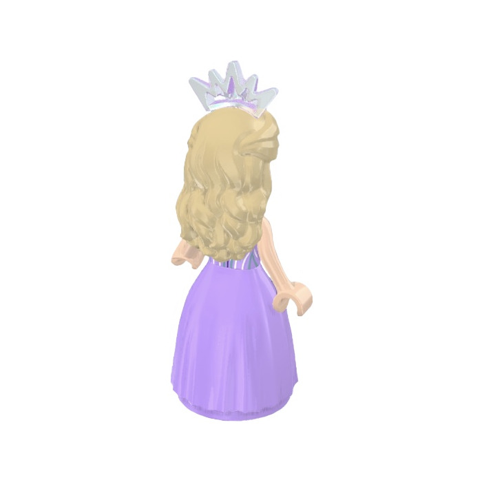 LEGO Glinda with Lavender Dress with Big Skirt and Tiara Minifigure ...