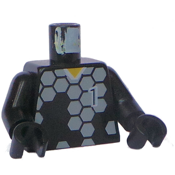 LEGO Goalkeeper Torso #1 with Gray Hexagons (973 / 73403) | Brick Owl ...
