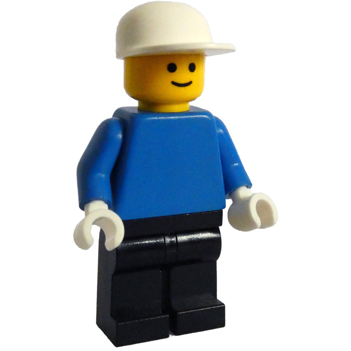 LEGO Goalkeeper with Plain Blue Torso and White Gloves Minifigure ...