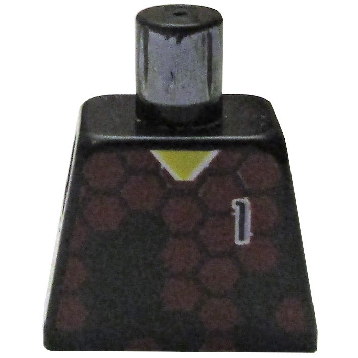 LEGO Goalkeeper avec Rouge et Noir Torse, "1" Torse sans bras (973 ...