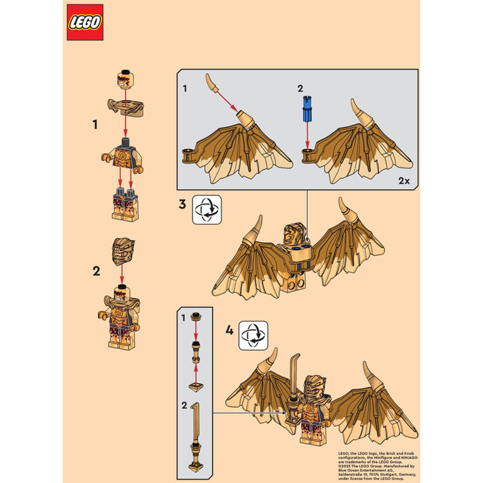 LEGO Golden Dragon Cole Set 892304 Instructions | Brick Owl - LEGO ...
