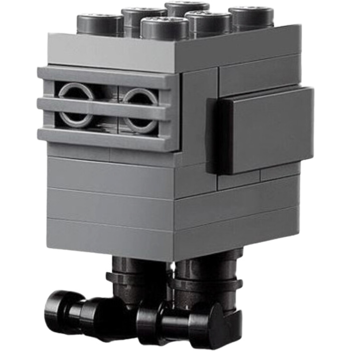 LEGO Gonk Droid (Dark Stone Gray) with Black Feet Minifigure | Brick Owl
