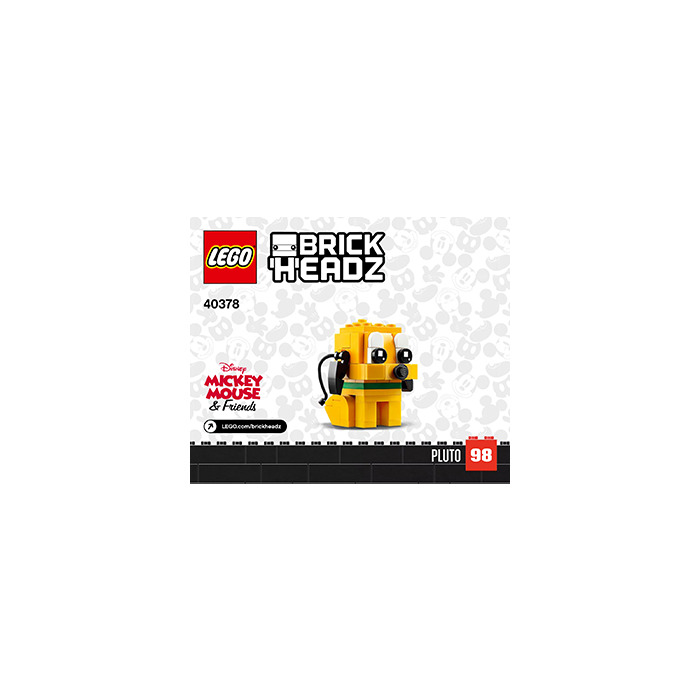 LEGO Goofy & Pluto Set 40378 Instructions Set | Brick Owl - LEGO ...