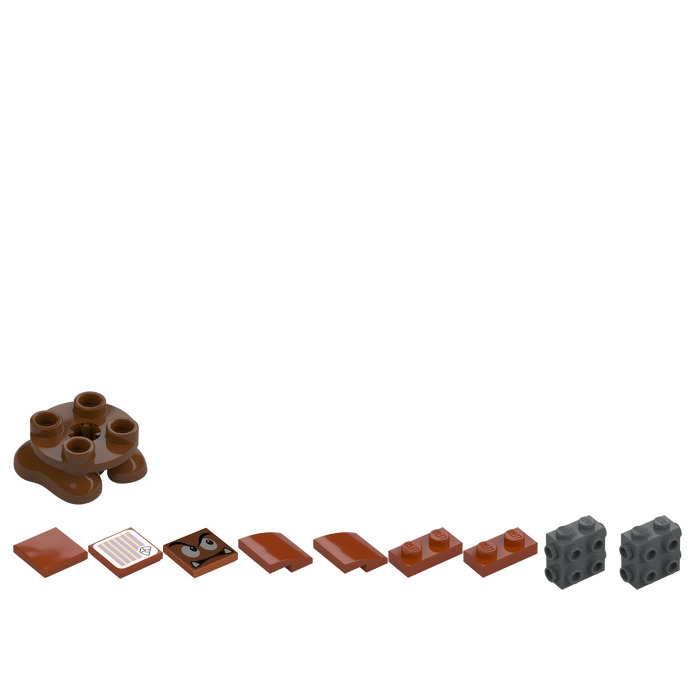 LEGO Goomba with Angry Face Looking Left Minifigure | Brick Owl - LEGO ...