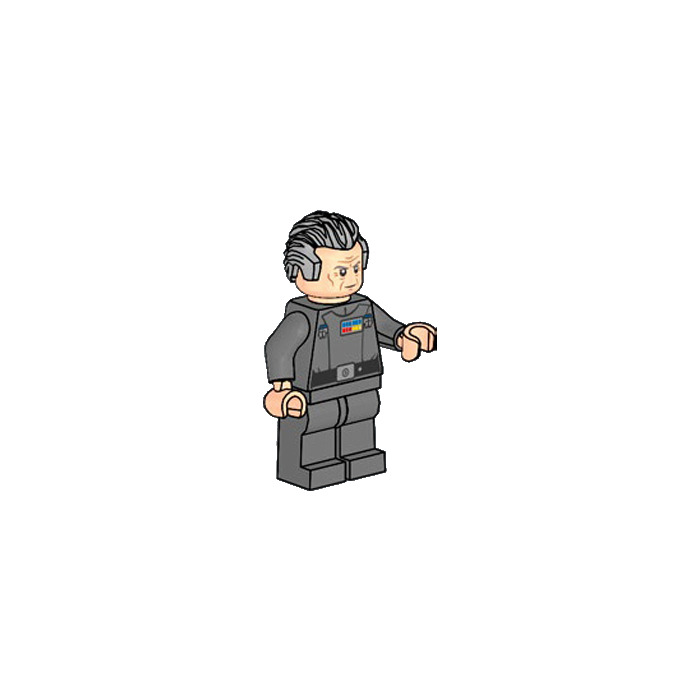 LEGO Grand Moff Tarkin with Gray Uniform and Gray Eyebrows Minifigure ...