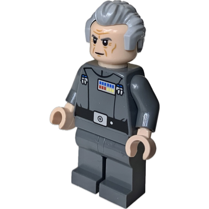 LEGO Grand Moff Tarkin with Gray Uniform and Gray Eyebrows Minifigure ...