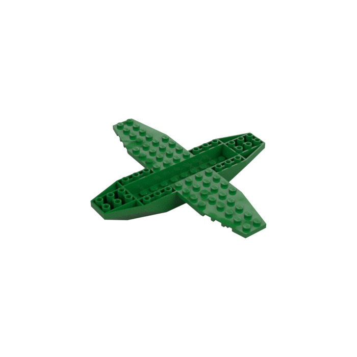 LEGO Green Airplane Body 18 x 16 Bottom (35106) | Brick Owl - LEGO ...