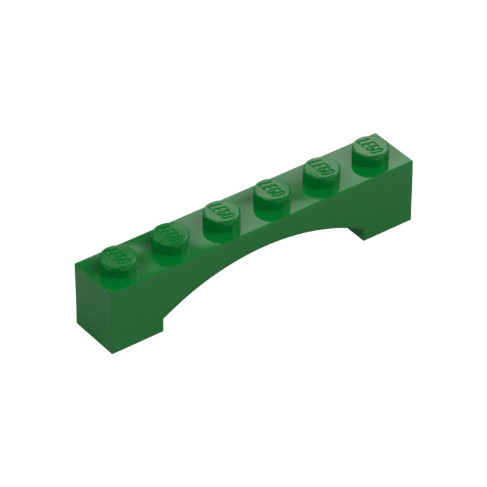 LEGO Green Arch 1 x 6 Raised Bow (92950) | Brick Owl