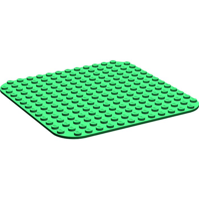 LEGO Green Baseplate 14 x 14 with Rounded Corners | Brick Owl - LEGO ...