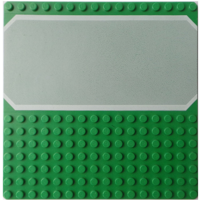 LEGO Green Baseplate 16 x 16 with Driveway with Driveway (30225 / 76030 ...