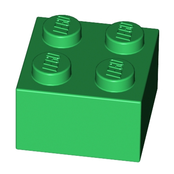 LEGO Green Brick 2 x 2 (3003 / 6223) | Brick Owl - LEGO Marketplace