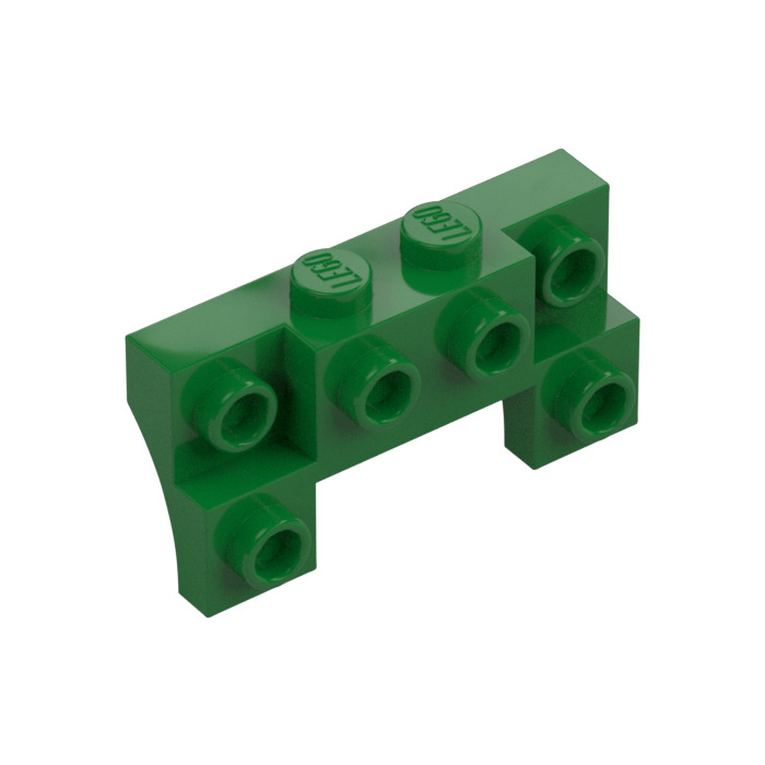 LEGO Brick 2 x 4 x 0.7 with Front Studs and Thin Side Arches (14520 ...