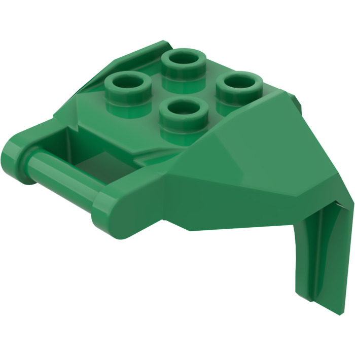 LEGO Green Chest Armor with 4 Studs and Bar Handle (27167) | Brick Owl