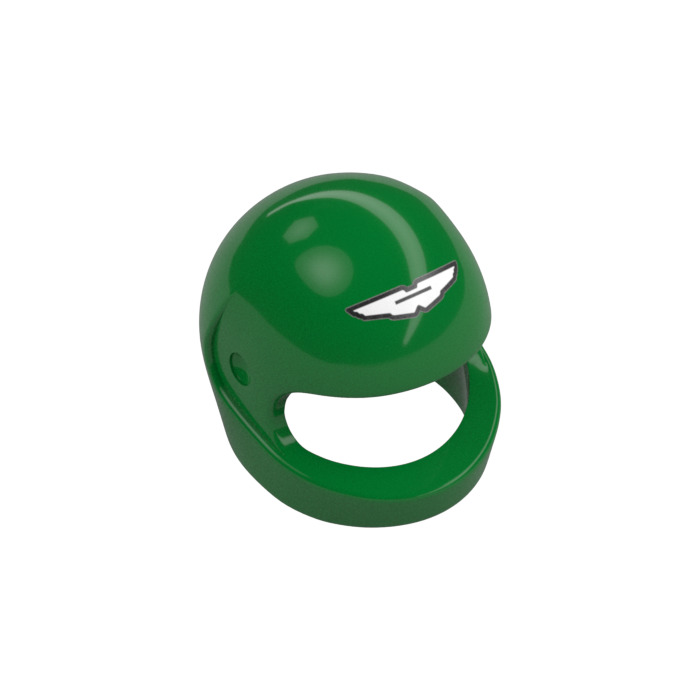 LEGO Crash Helmet with Aston Martin Logo (106769 / 110491) | Brick Owl