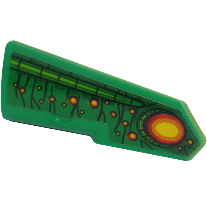 LEGO Curved Panel 22 Left with Dragon Scales and Eye Sticker (11947 ...