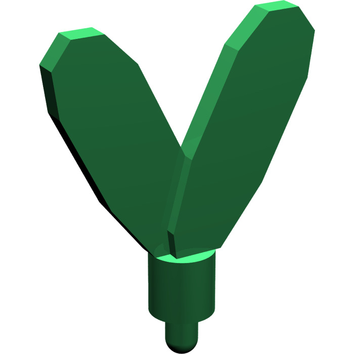 LEGO Green Feathers Plume with Small Pin (28958 / 30126) | Brick Owl ...