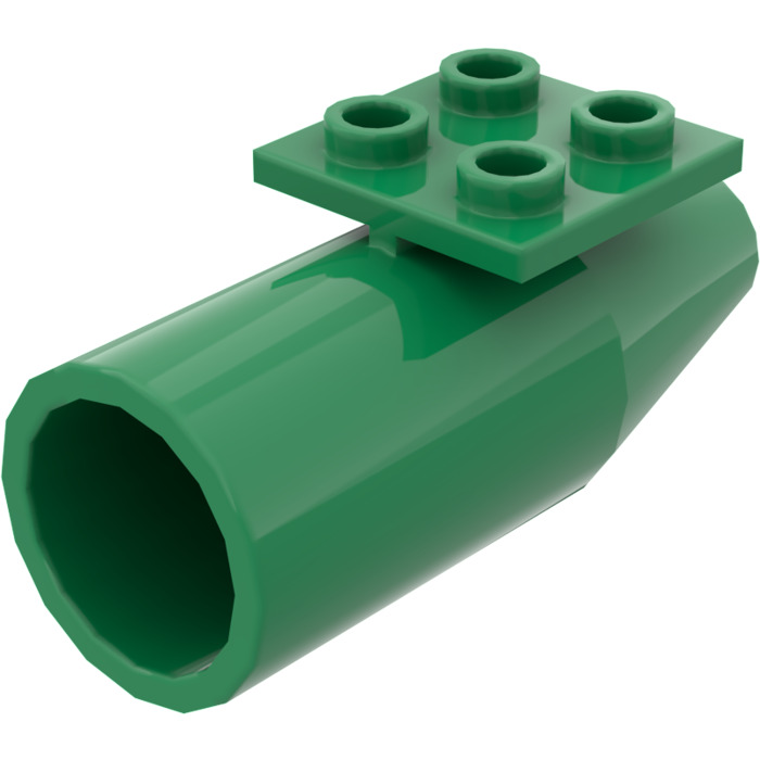 LEGO Green Jet Engine (Large) with 2 x 2 Top Plate (4868) | Brick Owl