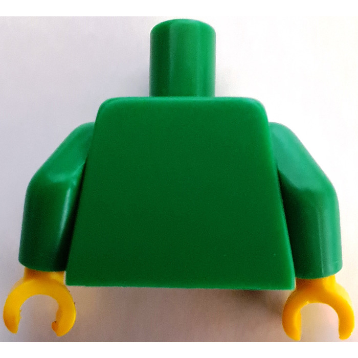 LEGO Green Jing Lee the Wanderer Torso with Green Arms and Yellow Hands ...