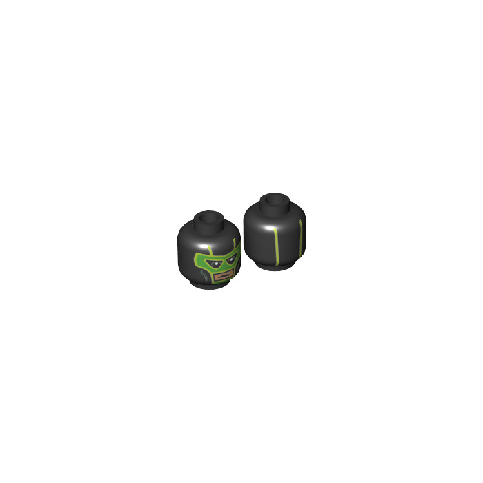 LEGO Green Lantern (Simon Baz) Minifigure Head (3626 / 65918) | Brick ...