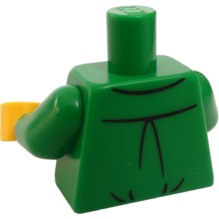 LEGO Green Minifig Torso Shirt with Pocket and Red Scout Scarf and ...