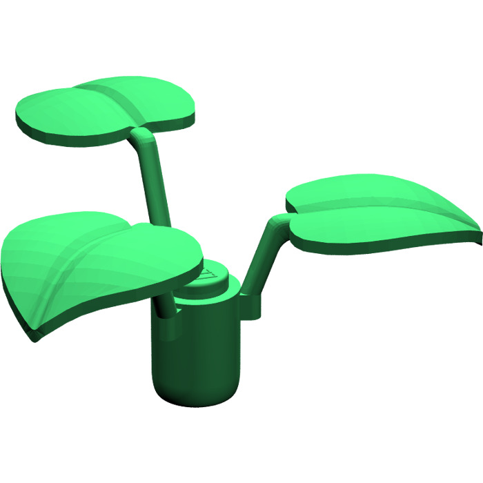 LEGO Green Plant with 3 Large Leaves (6255) | Brick Owl - LEGO Marketplace
