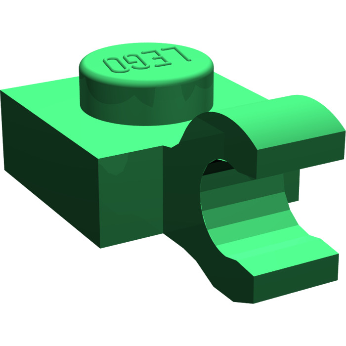 LEGO Plate 1 x 1 with Horizontal Clip (Thick Open 'O' Clip) (52738 / ...