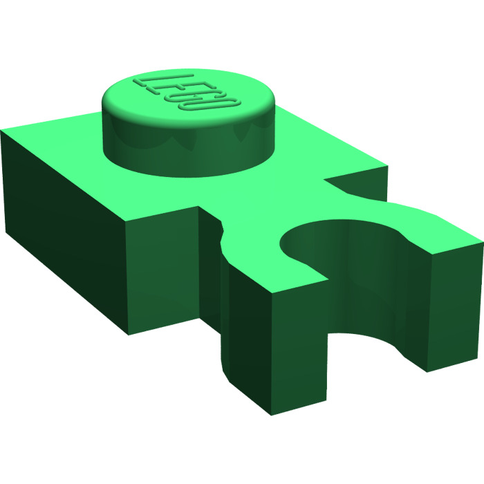 LEGO Plate 1 x 1 with Vertical Clip (Thick 'U' Clip) (4085 / 60897 ...